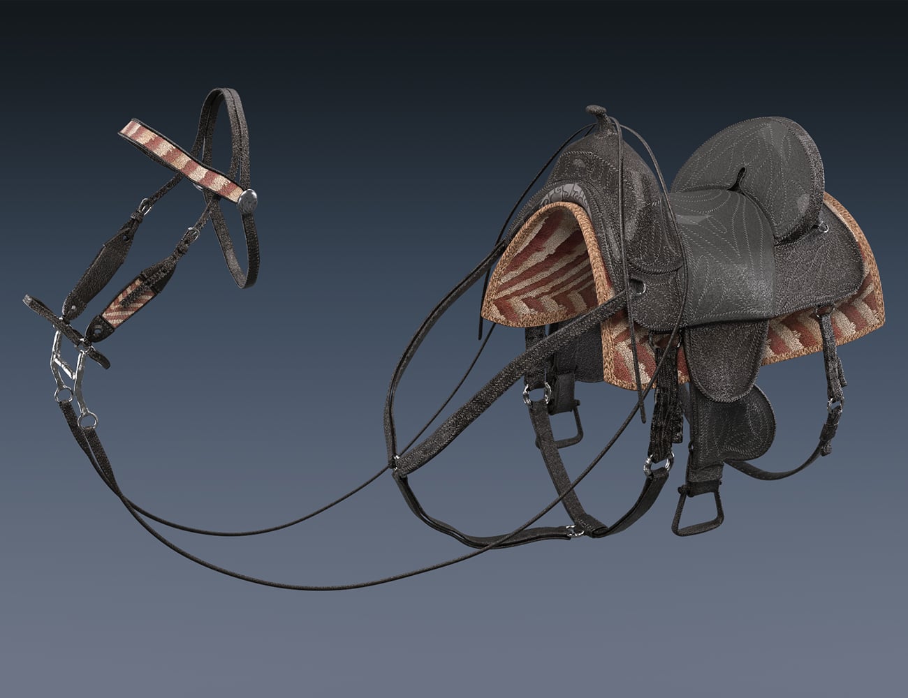 Western Horse Tack Texture Expansion | Daz 3D