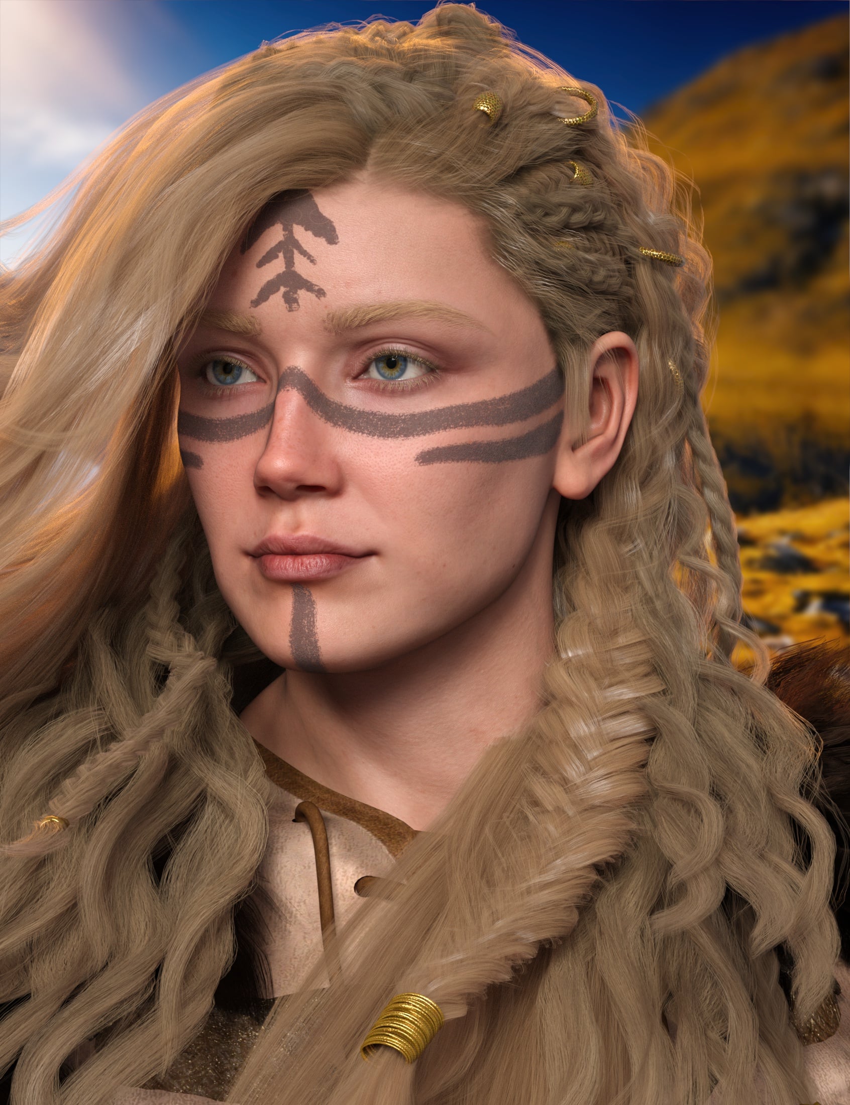 Freja 9 Kinship Alternate Face Morphs | Daz 3D