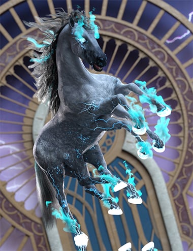 Odin's Horse Poses for Sleipnir | Daz 3D