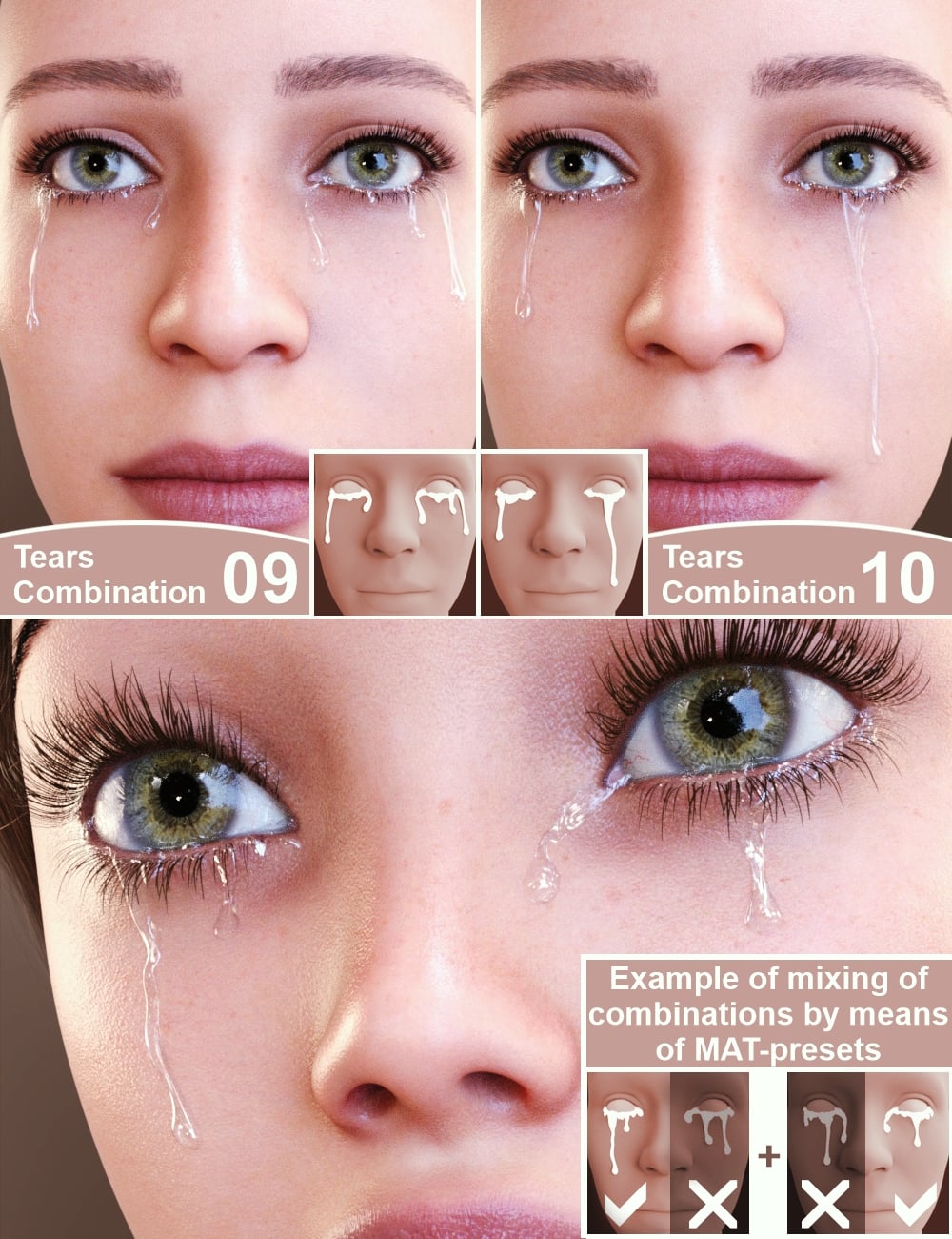 Pure Tears for Genesis 9 | Daz 3D