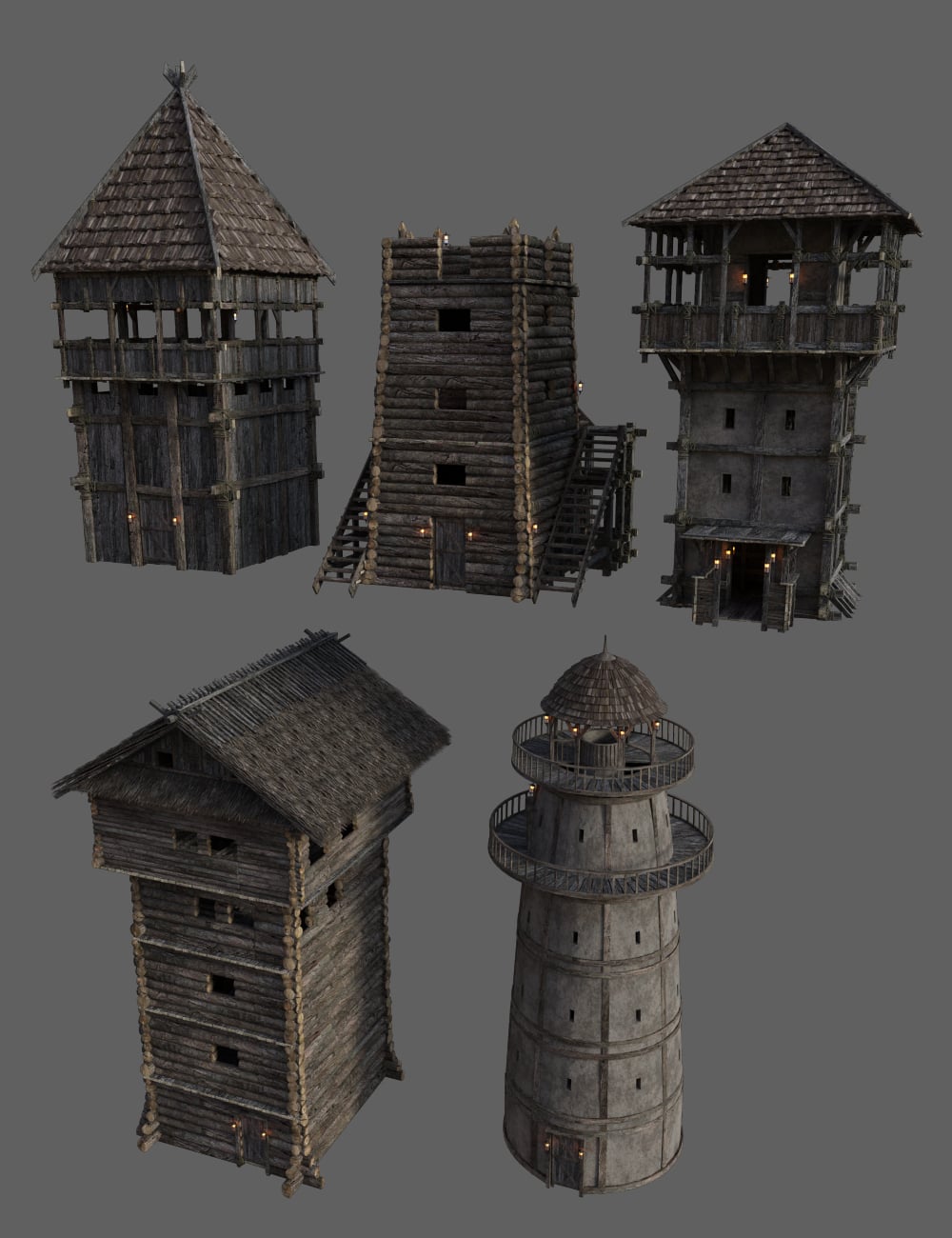 City Watchtowers | Daz 3D