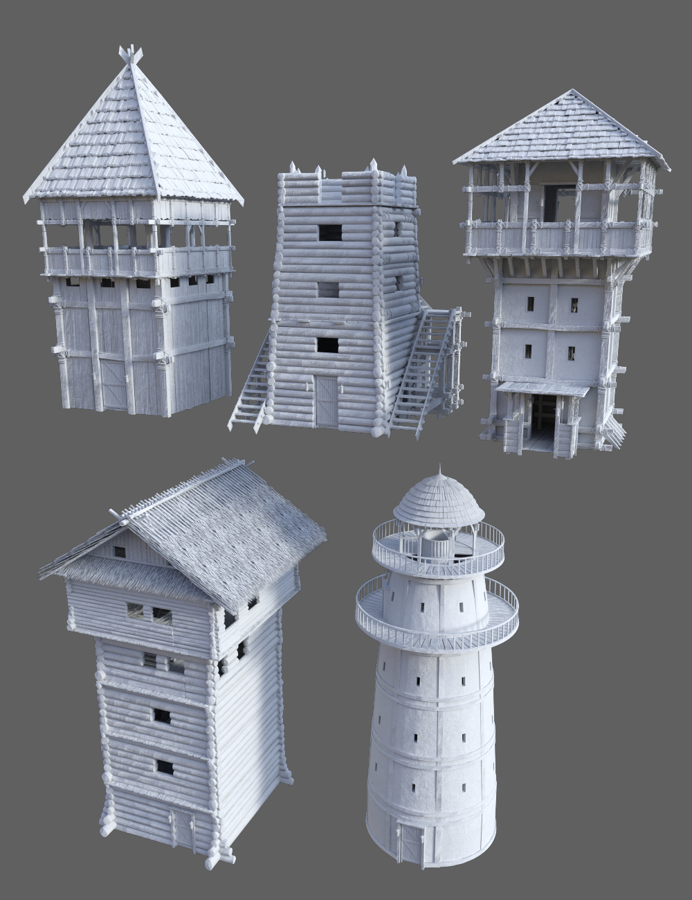 City Watchtowers | Daz 3D