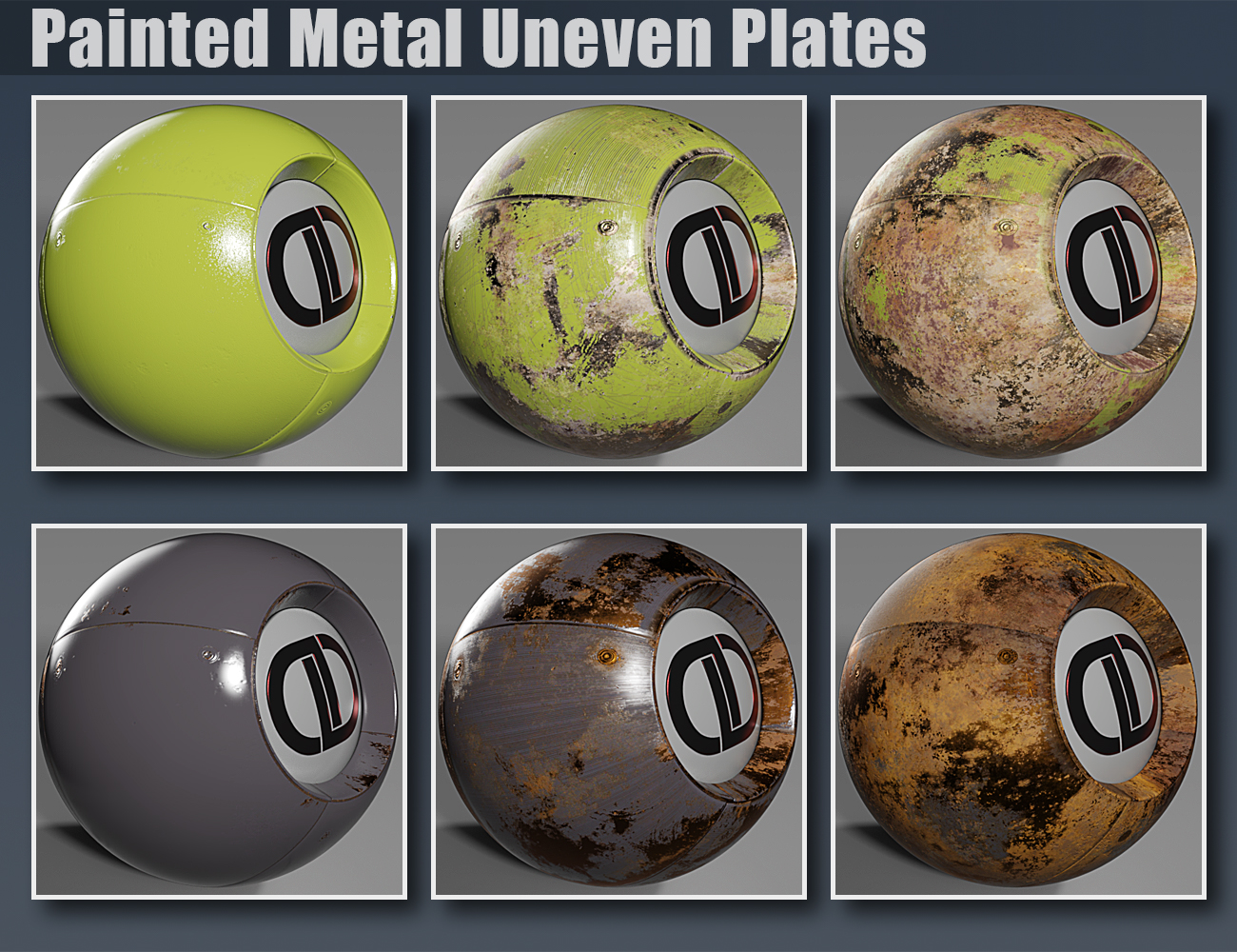DD PBR Painted Metal Shaders for Iray Vol 1 | Daz 3D
