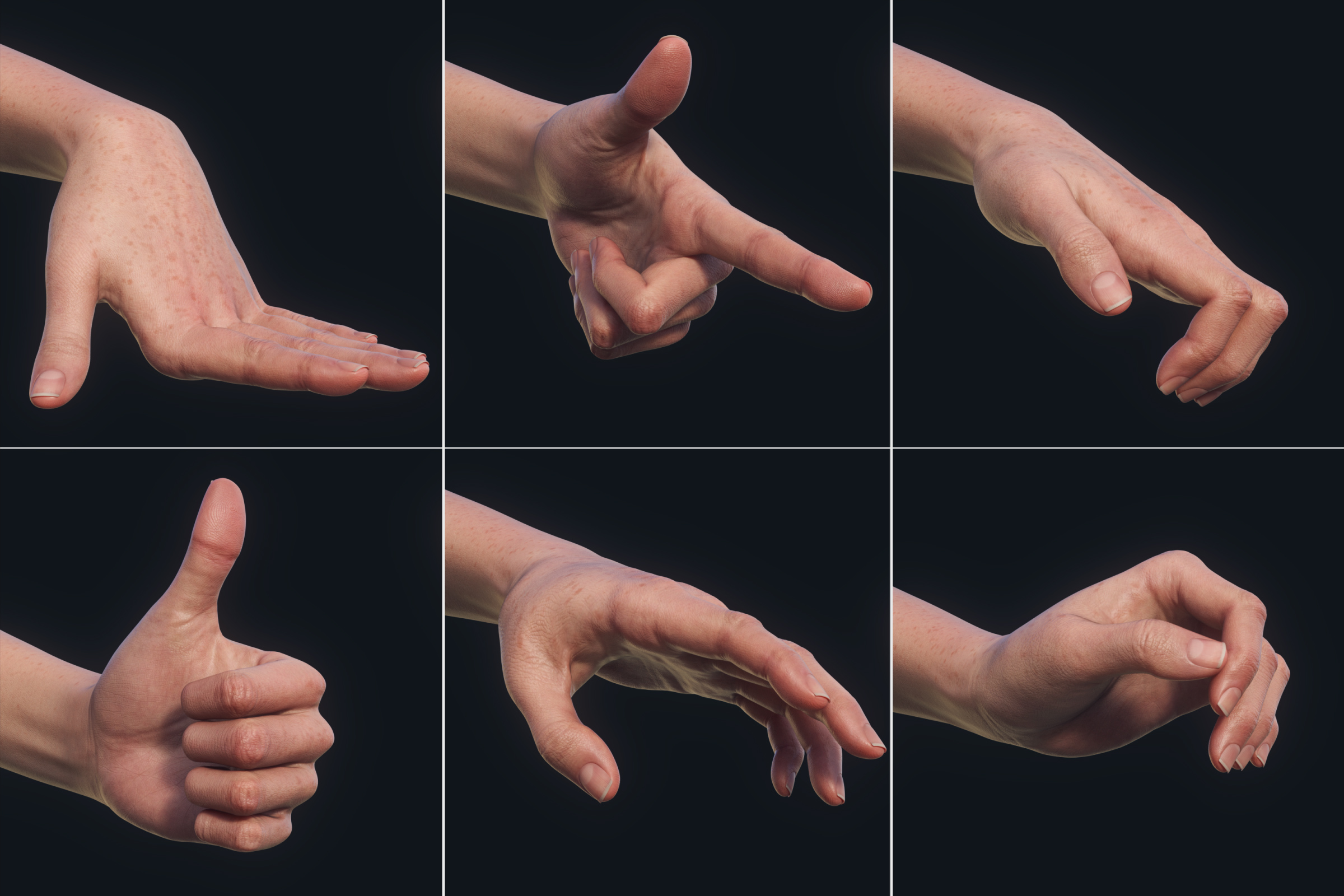 Hands Dial-up for Genesis 9 | Daz 3D