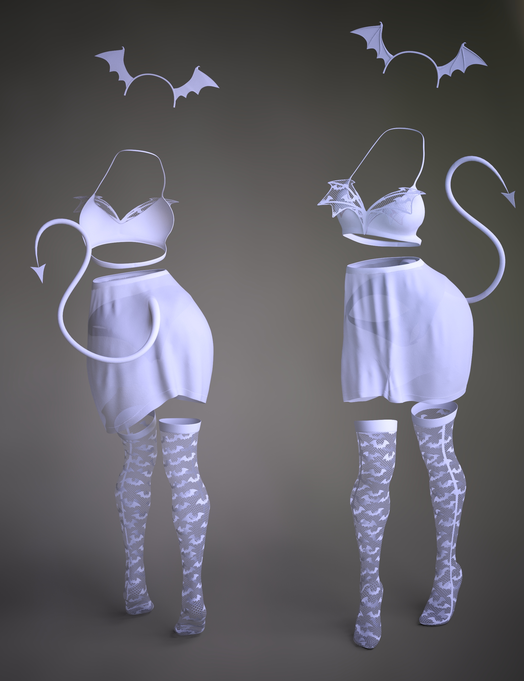 dForce Bat Lady Outfit for Genesis 9, 8, and 8.1 Females | Daz 3D