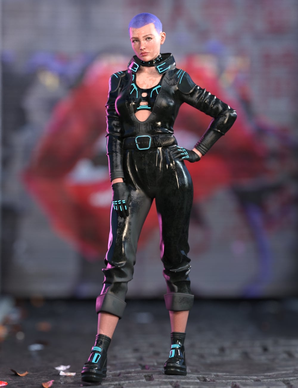 Night Sci-Fi Outfit for Genesis 9 | Daz 3D
