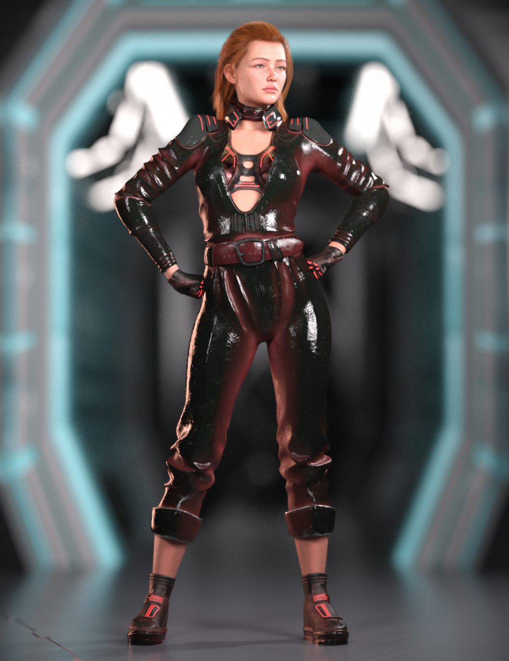 Night Sci-Fi Outfit for Genesis 9 | Daz 3D