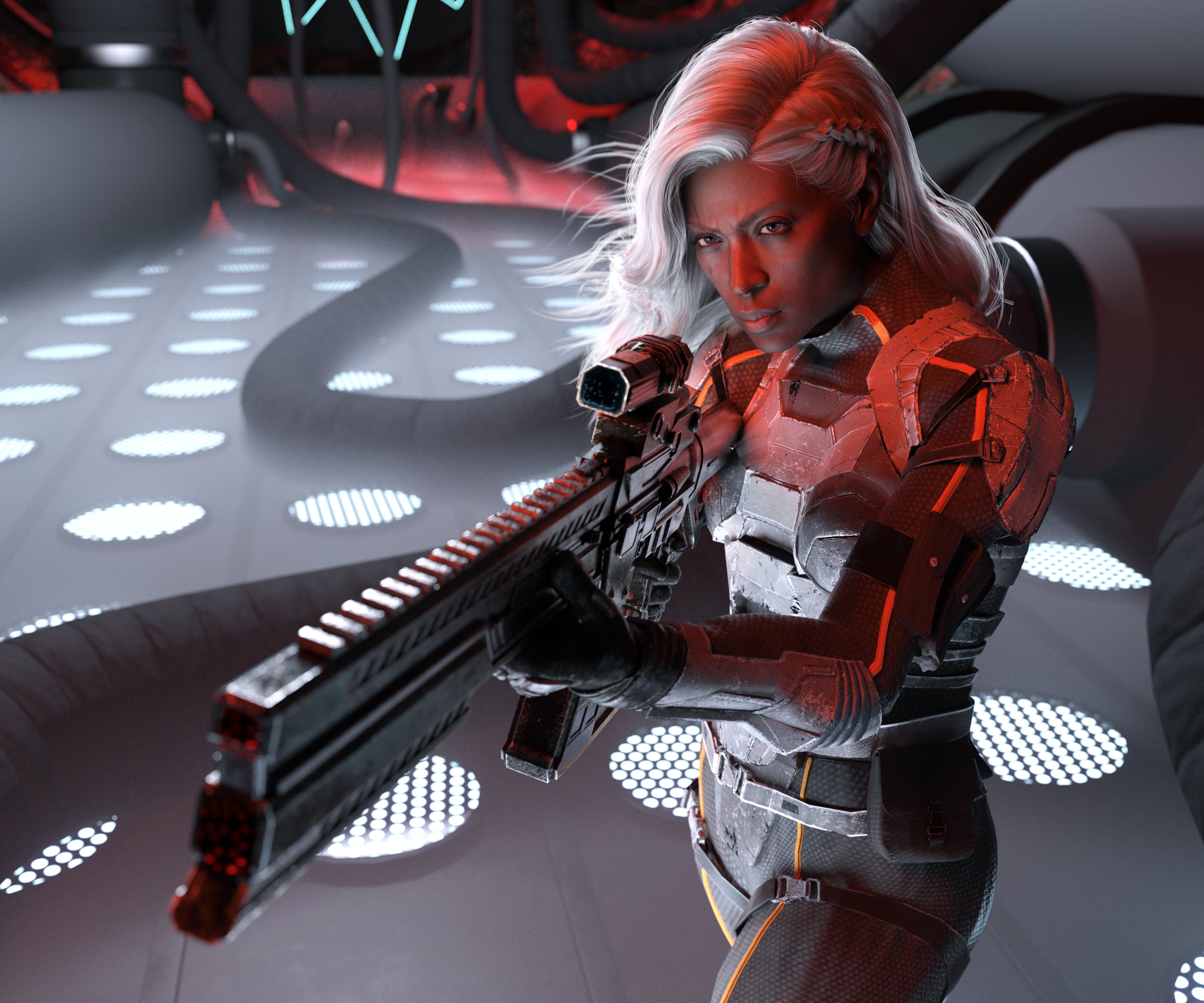 Angela 9 HD Space Infantry | Daz 3D