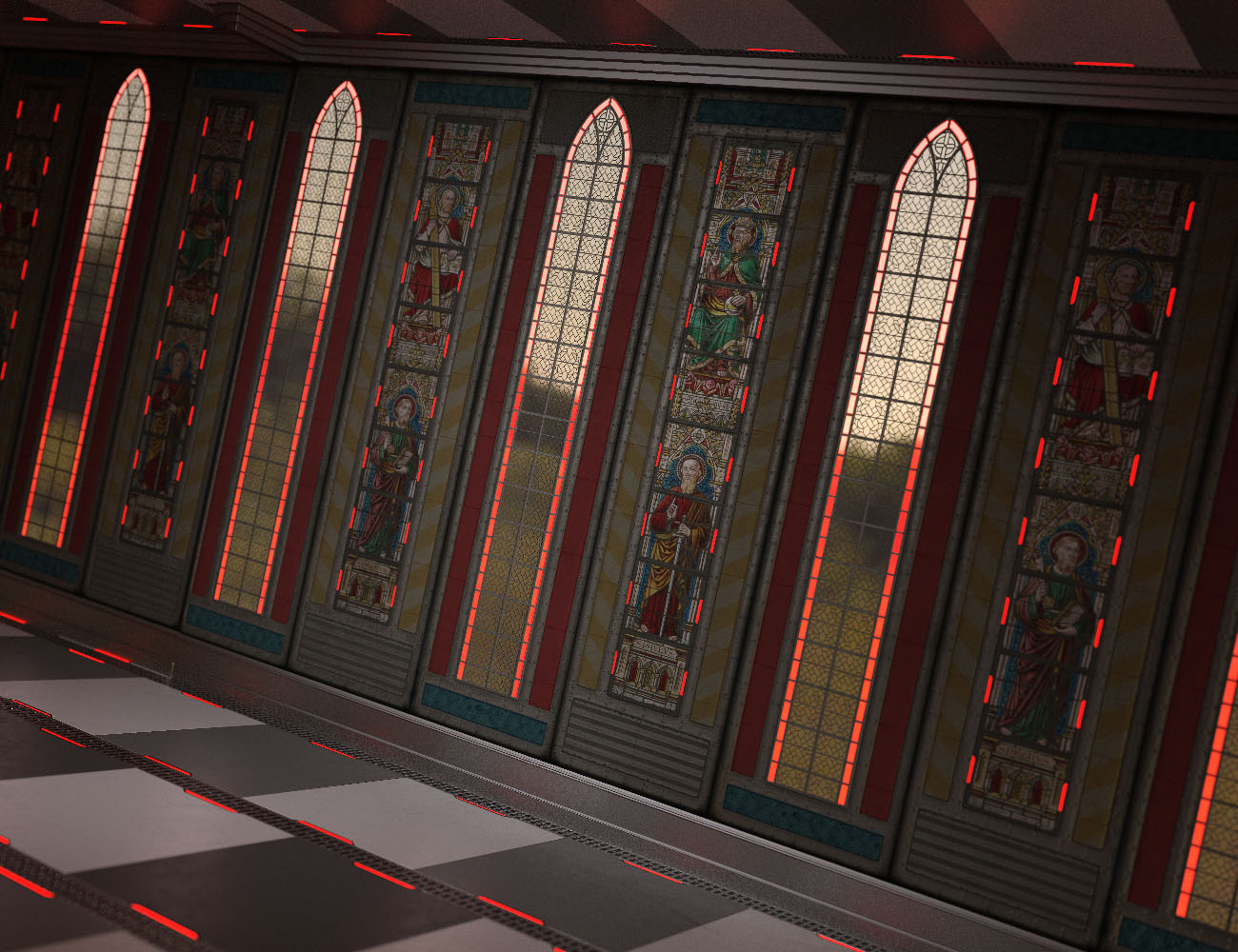 Medieval Sci-Fi Iray Wall Panel Shaders Vol 2 | Daz 3D