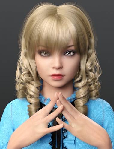Kon Character, Hair, and Outfit Bundle for Genesis 9 | Daz 3D