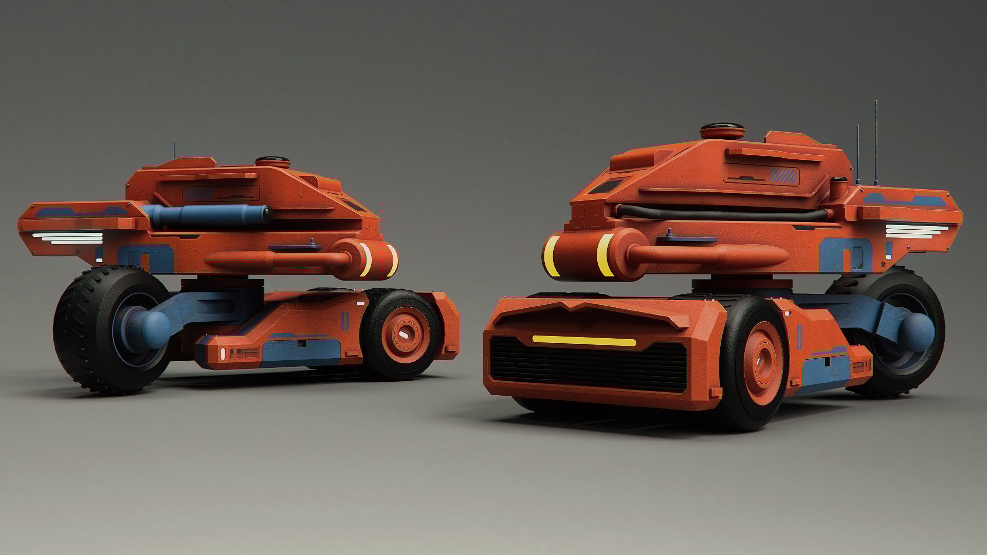 Sci-fi 3 Wheels | Daz 3D