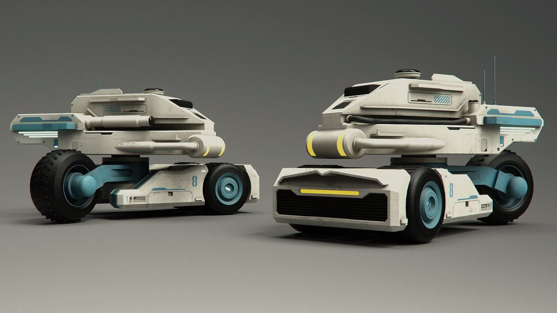 Sci-fi 3 Wheels | Daz 3D