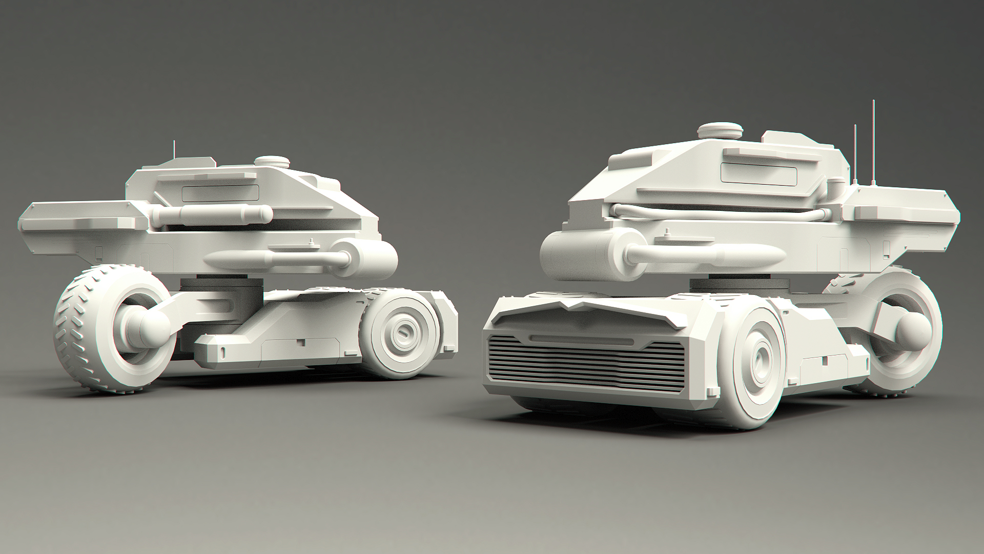 Sci-fi 3 Wheels | Daz 3D