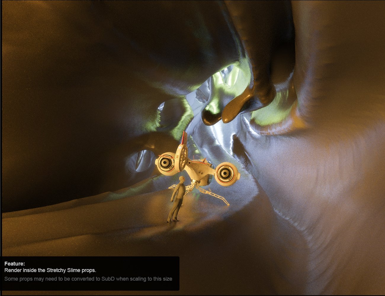 Stretchy Slime Props | Daz 3D