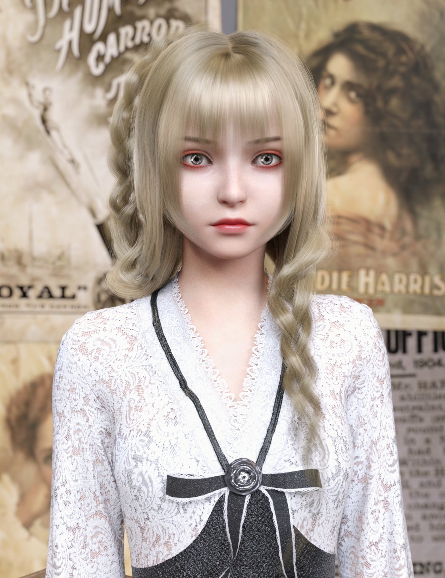 Zou Character, Hair, and Outfit Bundle for Genesis 9 | Daz 3D