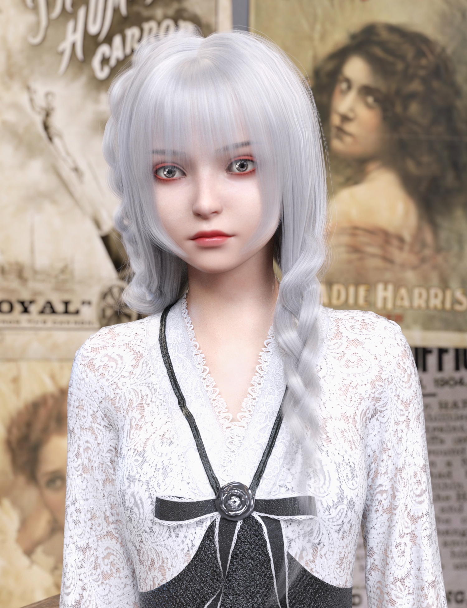 Zou Character, Hair, and Outfit Bundle for Genesis 9 | Daz 3D