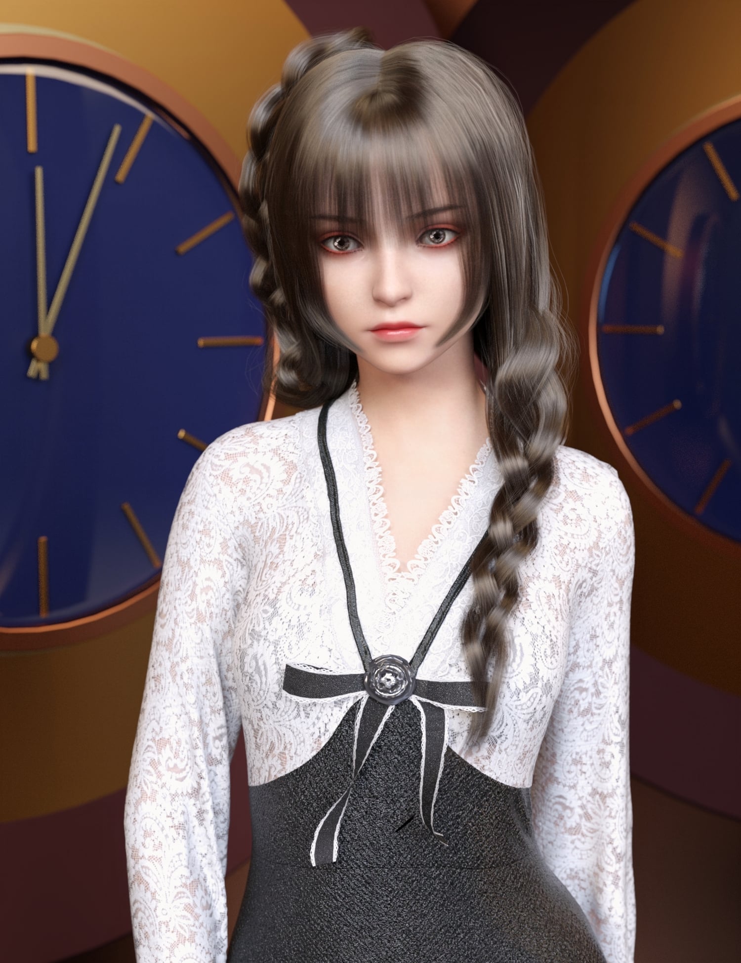 Zou Character, Hair, and Outfit Bundle for Genesis 9 | Daz 3D