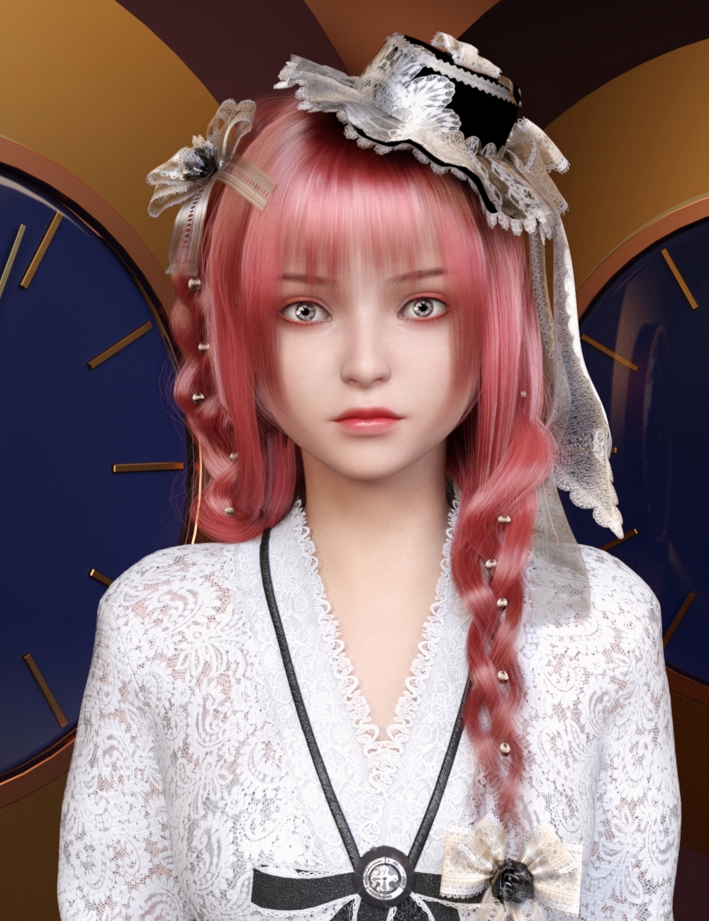 Zou Character, Hair, and Outfit Bundle for Genesis 9 | Daz 3D
