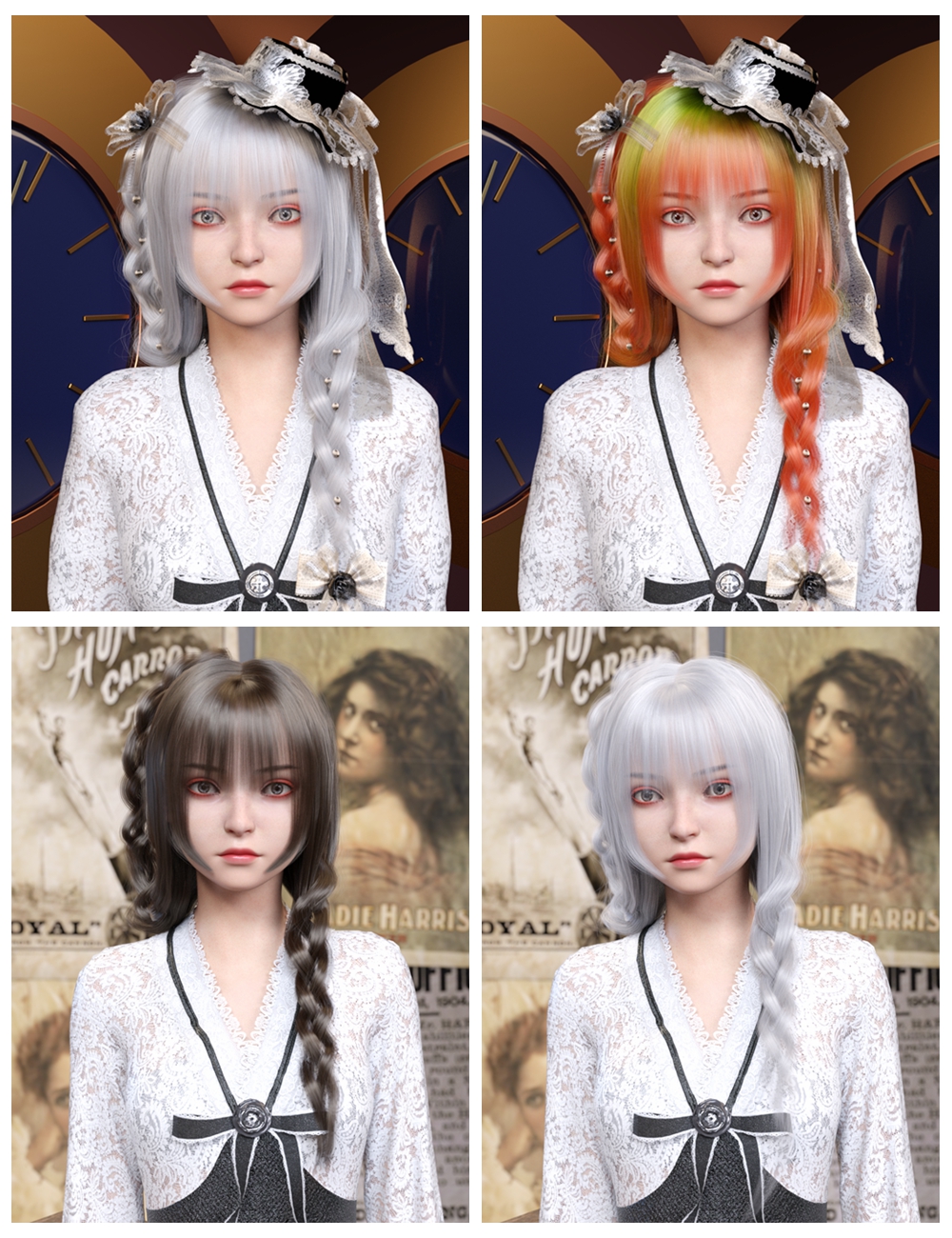 Zou Character, Hair, and Outfit Bundle for Genesis 9 | Daz 3D