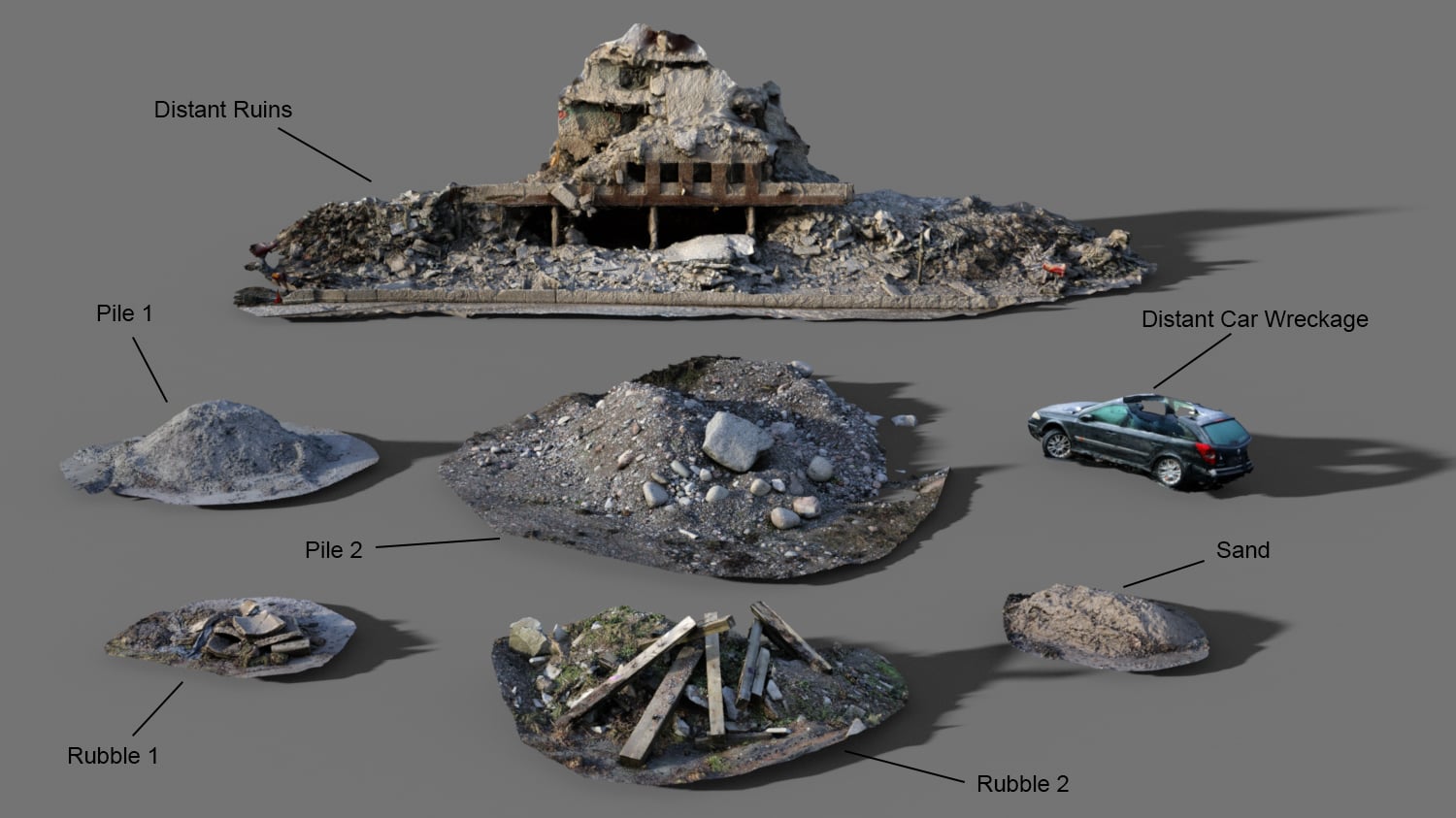 Ultimate Rubble Construction Kit | Daz 3D