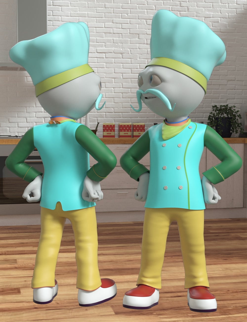 dForce Cook for Mr. Bobble | Daz 3D