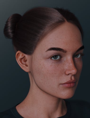 AK Punk Buns Hair Vol 01 for Genesis 9 | Daz 3D