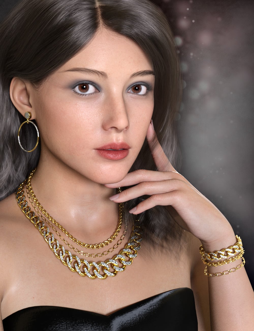 Chain Jewelry for Genesis 9 | Daz 3D