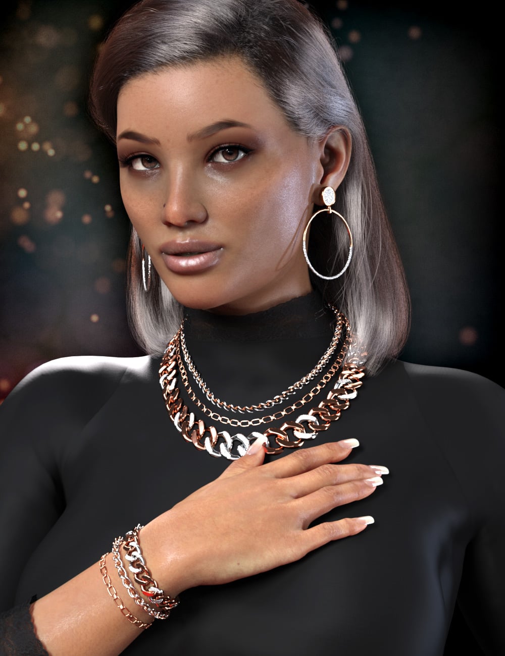 Chain Jewelry for Genesis 9 | Daz 3D