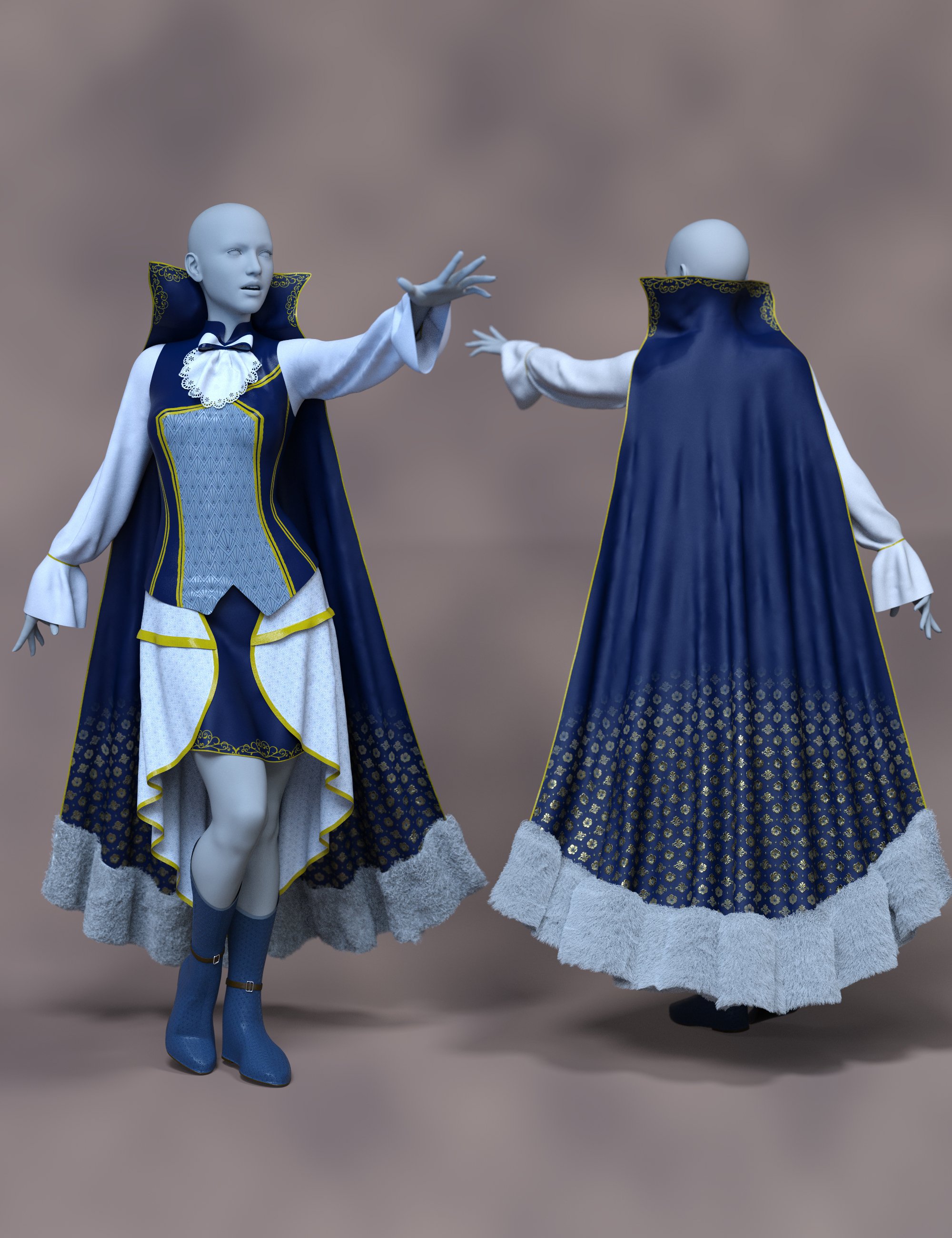 dForce Elven Delegate Outfit Textures | Daz 3D