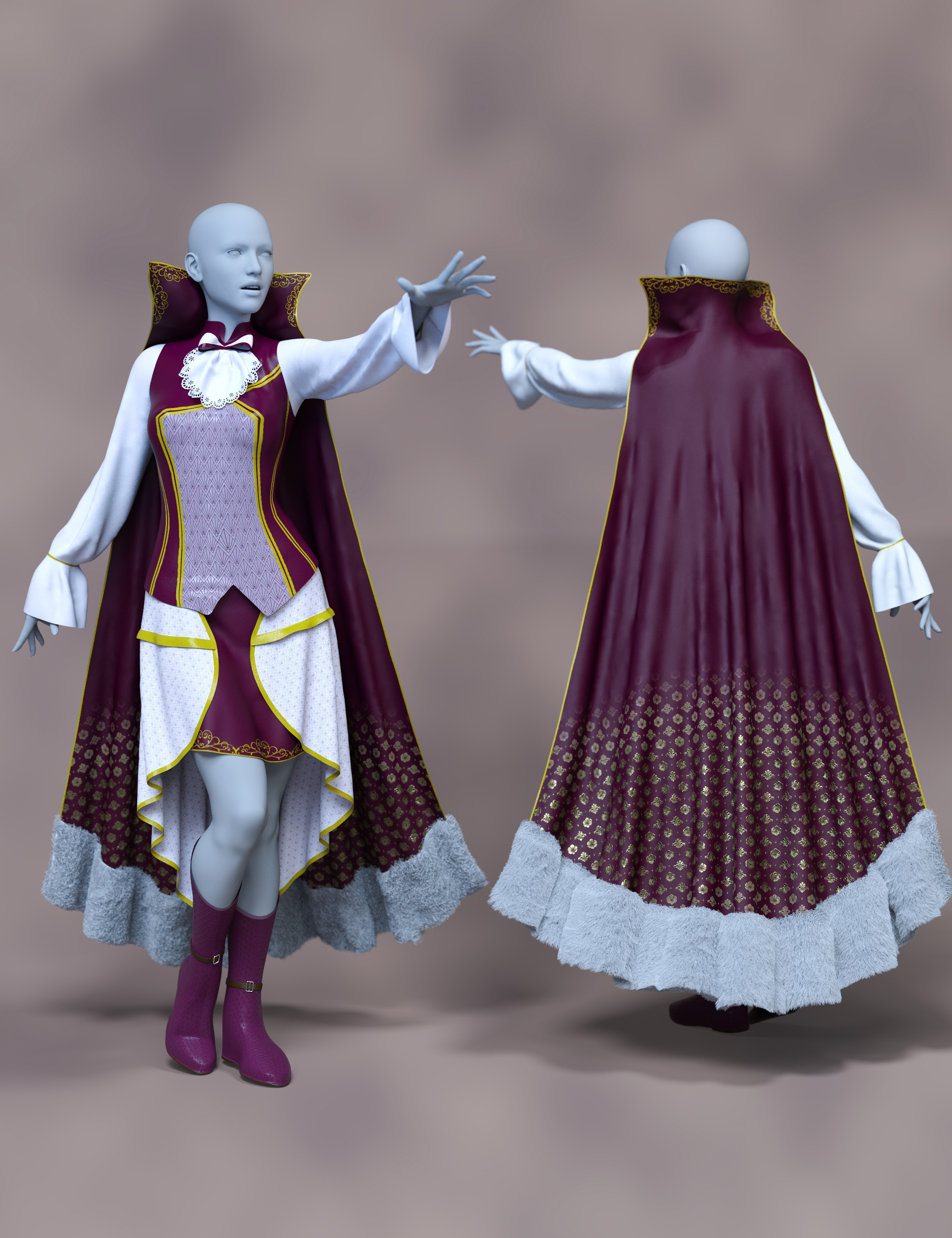 dForce Elven Delegate Outfit Textures | Daz 3D