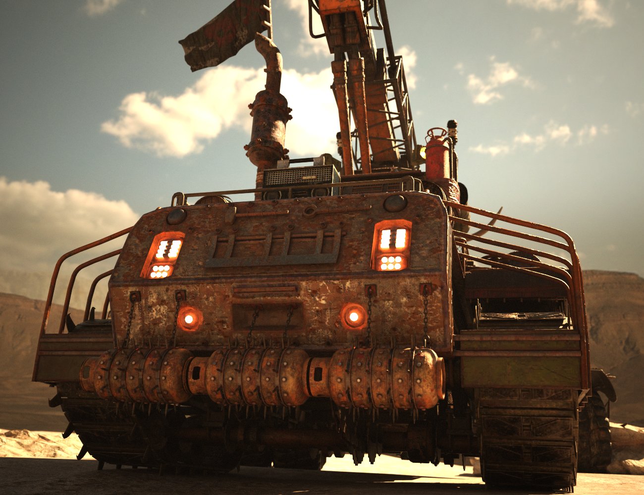 XI Wasteland Construction Vehicle | Daz 3D