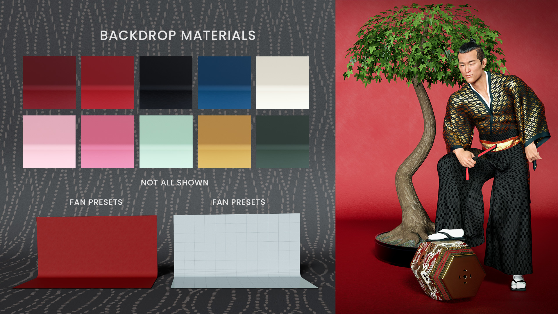 Japanese Portrait Studio and Props | Daz 3D