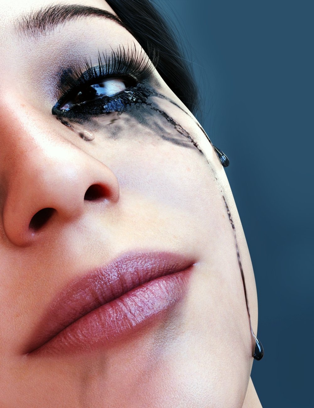 Tears With Mascara for Genesis 9 | Daz 3D