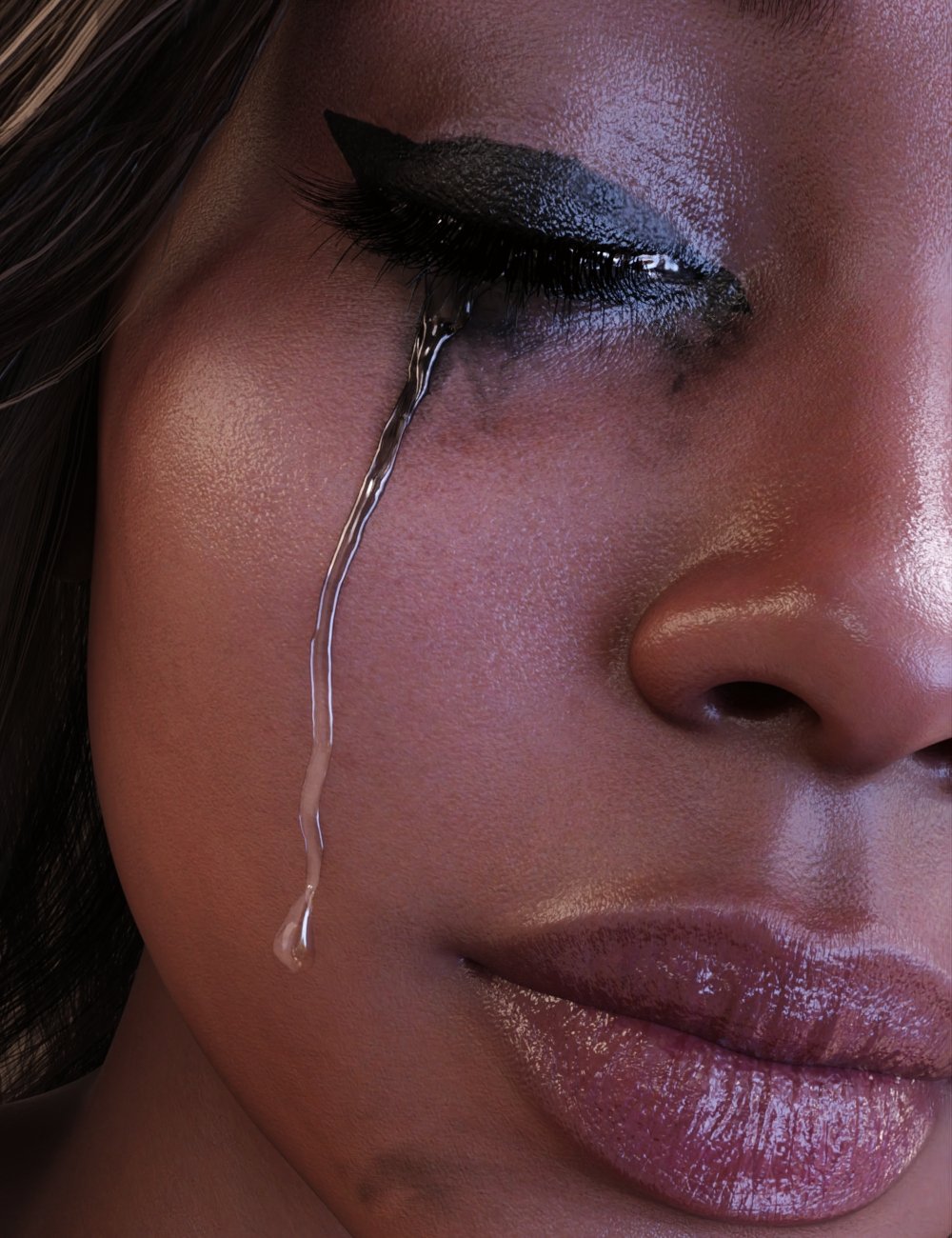 Tears With Mascara for Genesis 9 | Daz 3D