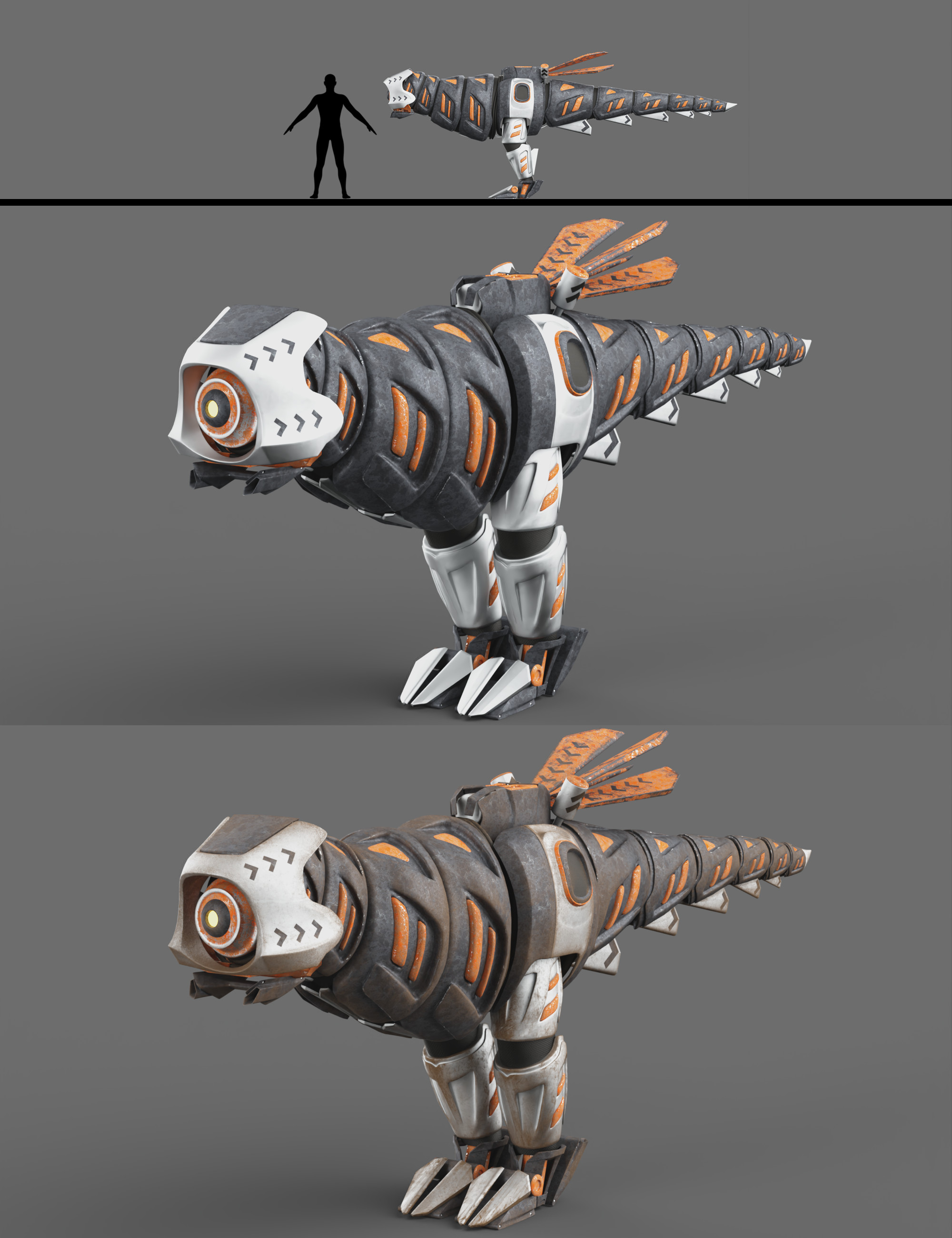 Sci-Fi Tyranno Robot | Daz 3D