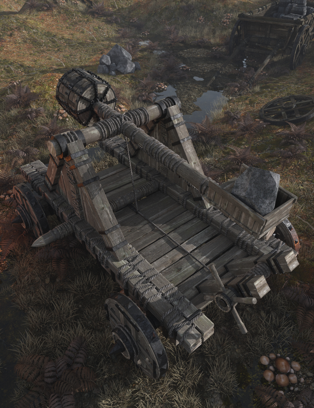 Medieval Catapults | Daz 3D