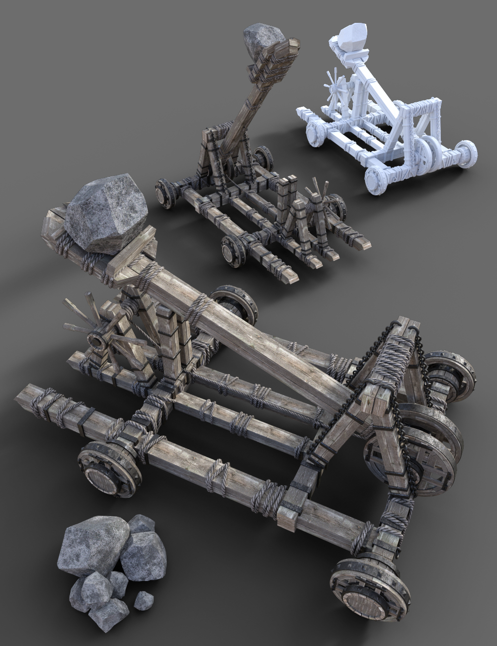 Medieval Catapults | Daz 3D