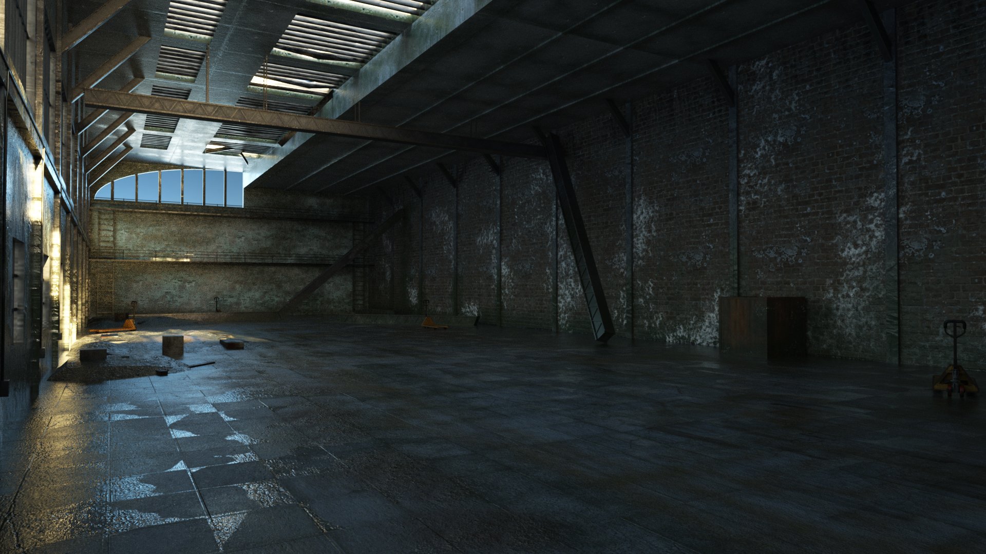 Small Factory Warehouse | Daz 3D