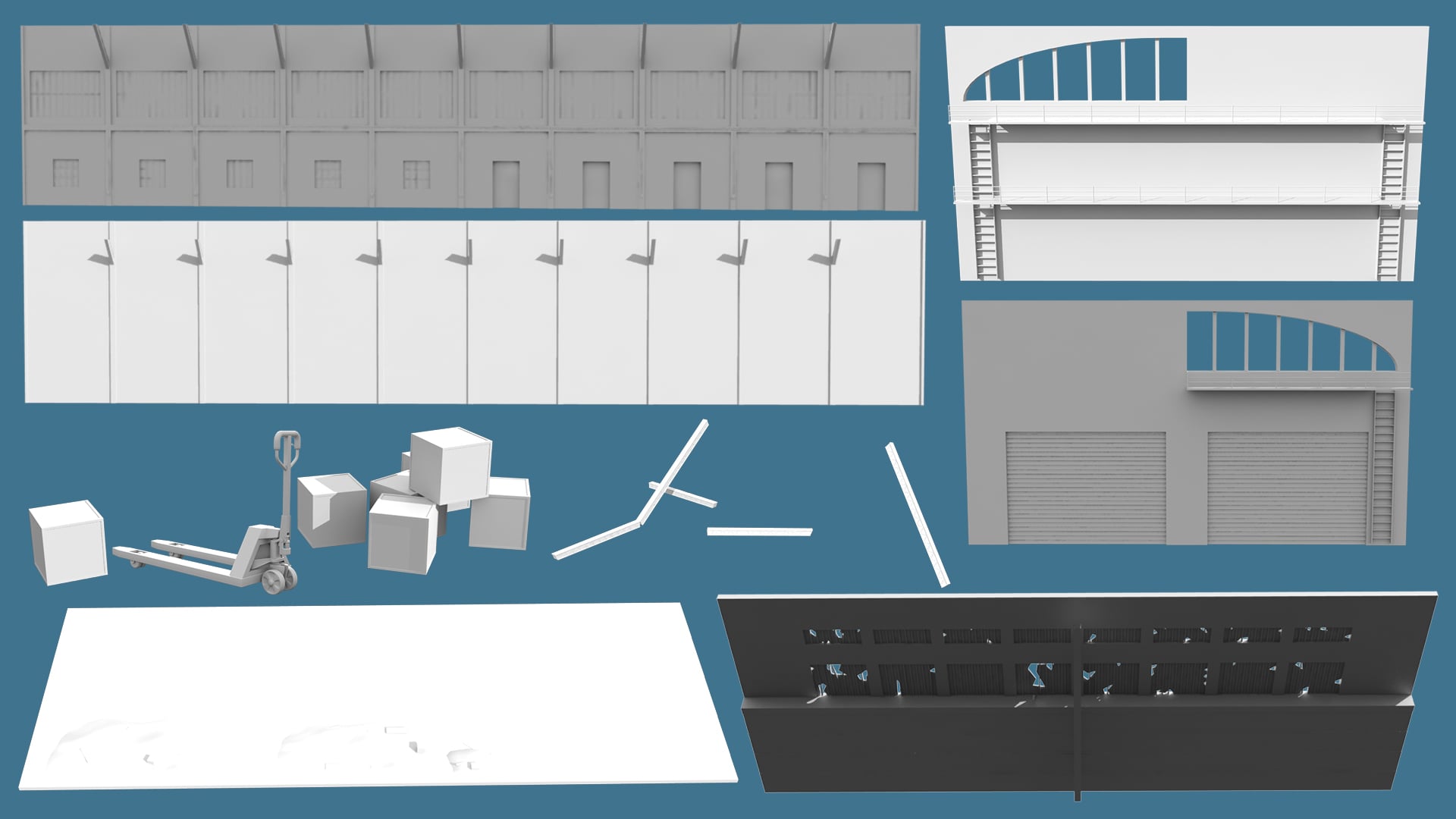 Small Factory Warehouse | Daz 3D