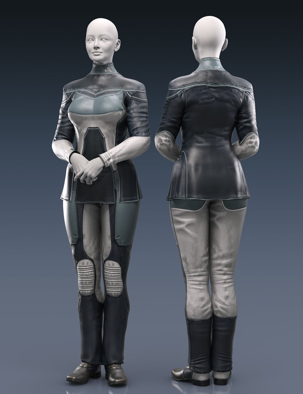 Interstellar Uniform Outfit Texture Add-On | Daz 3D