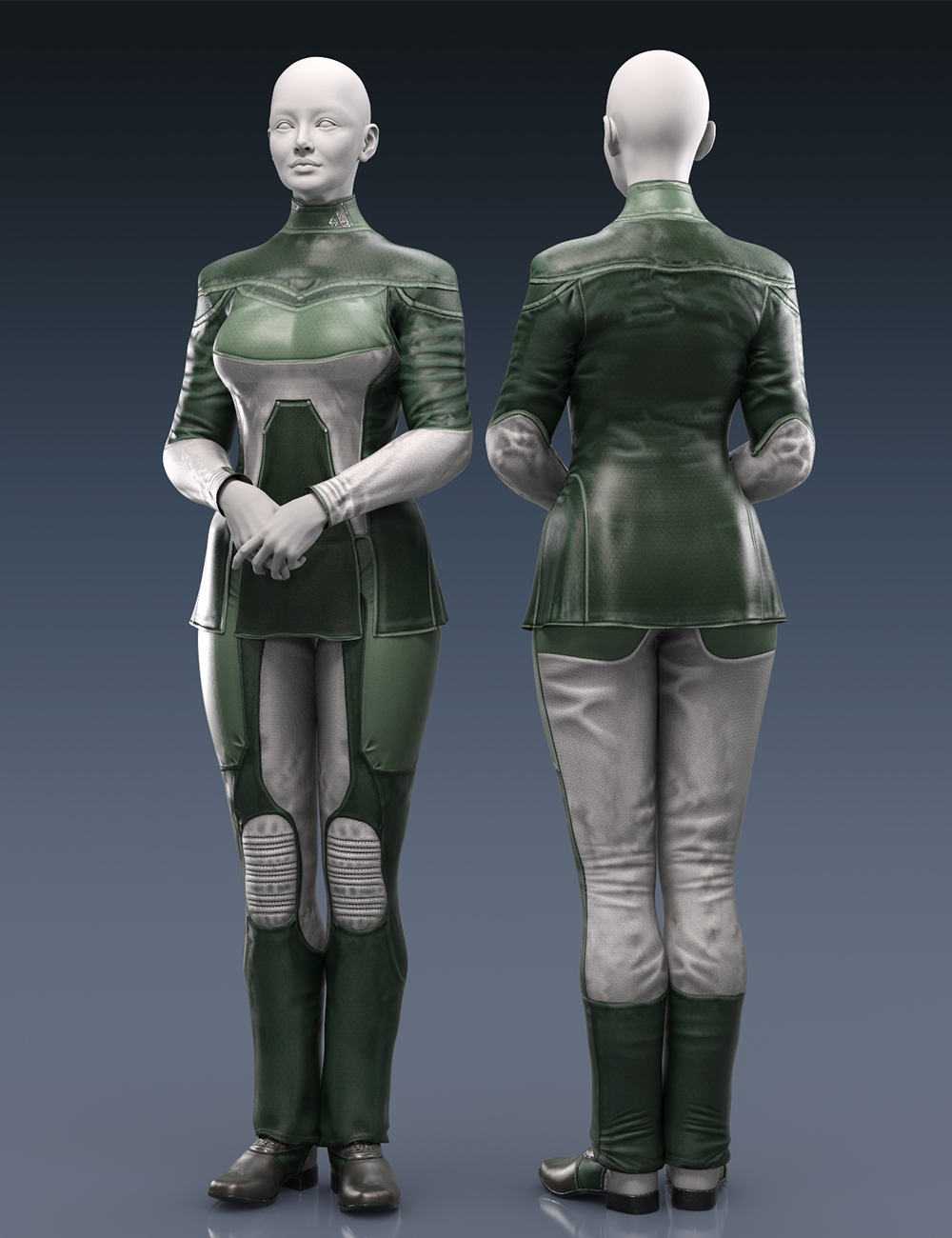 Interstellar Uniform Outfit Texture Add-On | Daz 3D