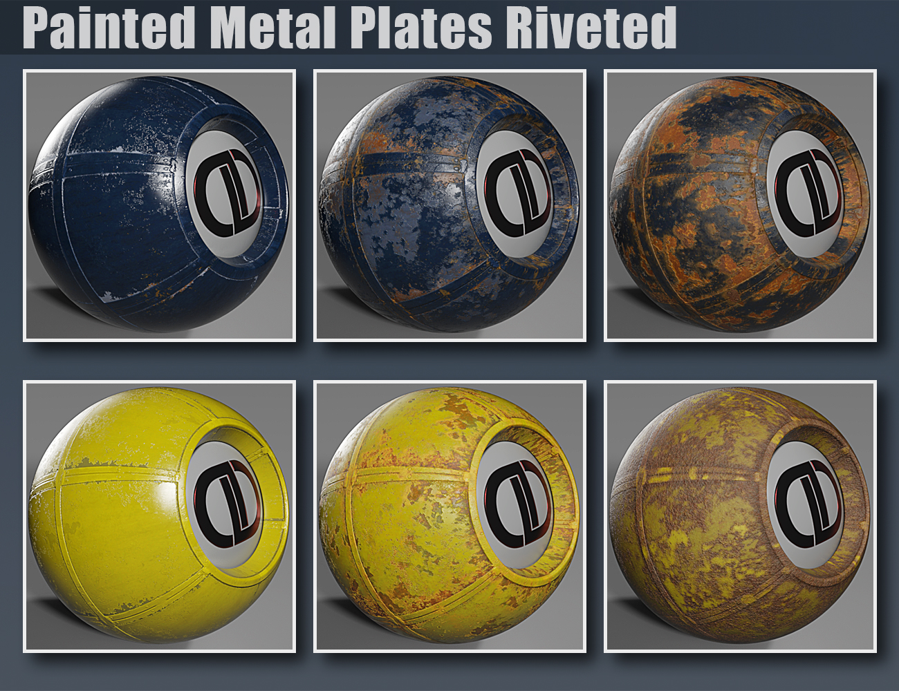 DD PBR Painted Metal Shaders for Iray Vol 2 | Daz 3D