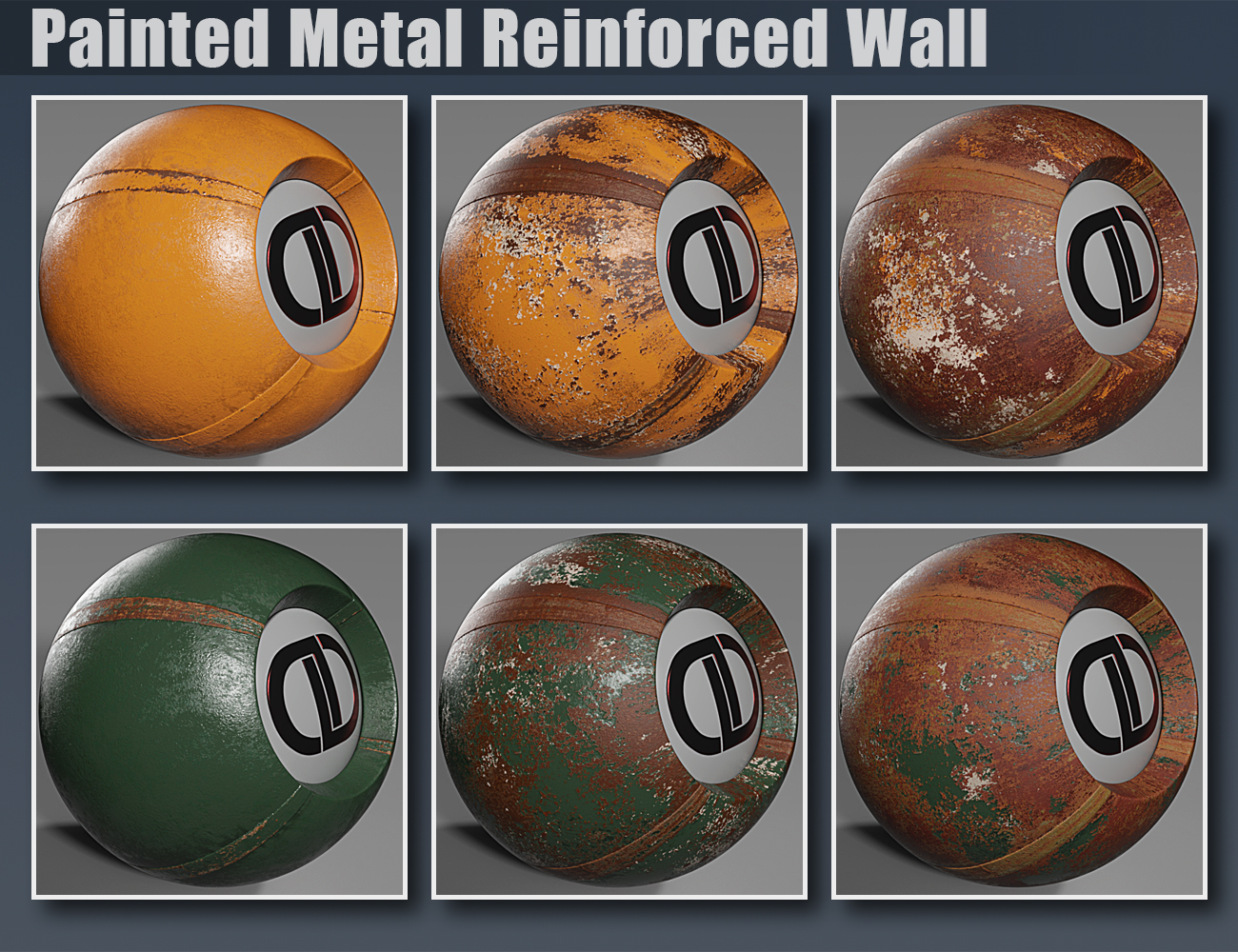 DD PBR Painted Metal Shaders for Iray Vol 2 | Daz 3D