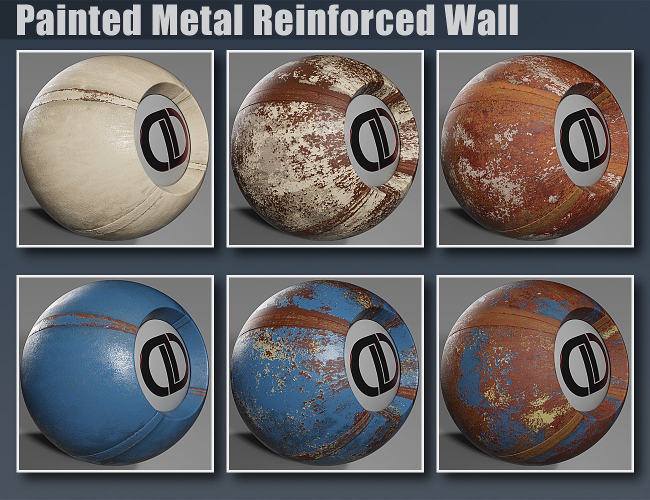 DD PBR Painted Metal Shaders for Iray Vol 2 | Daz 3D