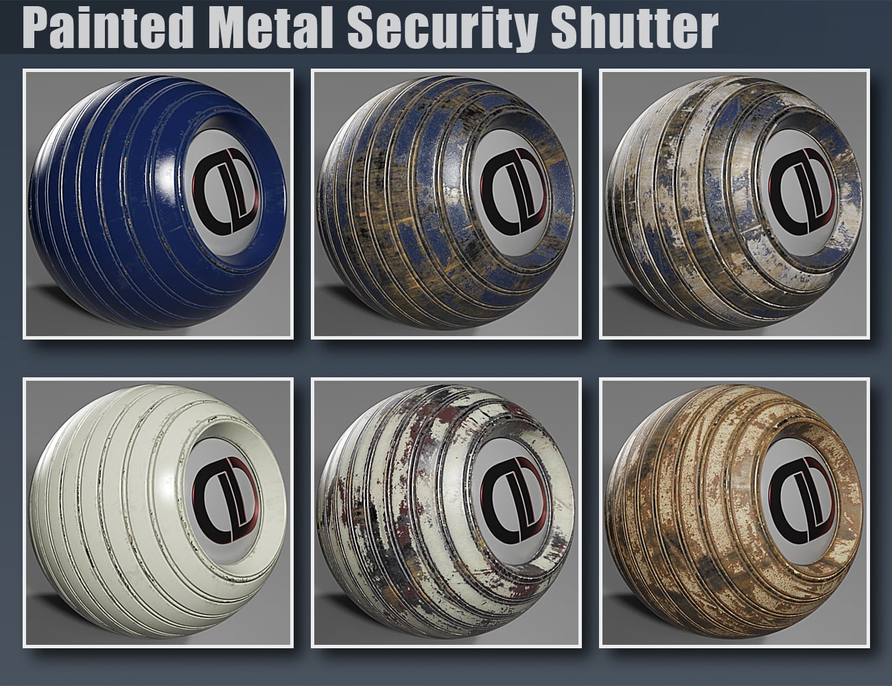 DD PBR Painted Metal Shaders for Iray Vol 2 | Daz 3D