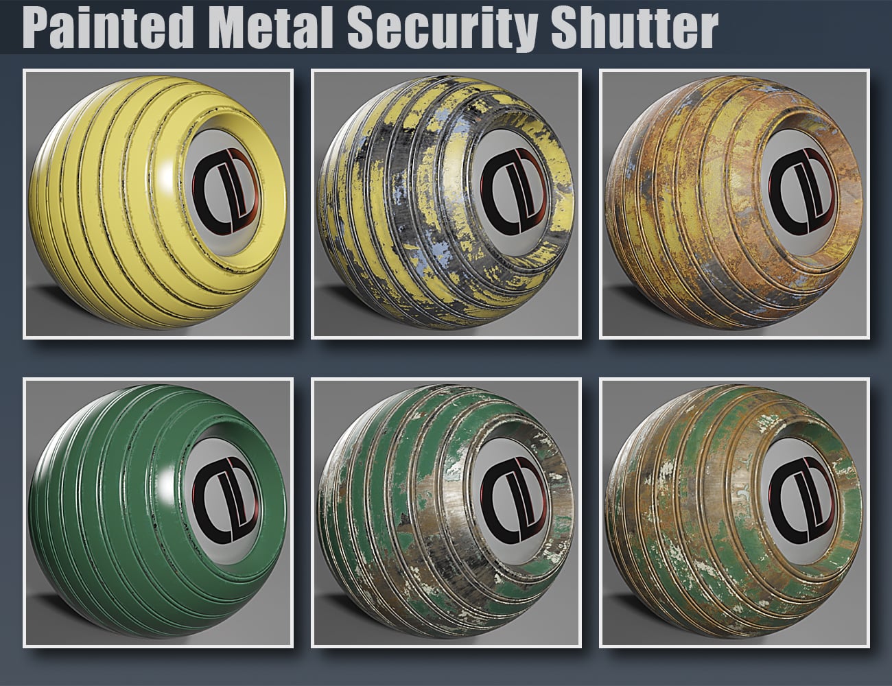 DD PBR Painted Metal Shaders for Iray Vol 2 | Daz 3D