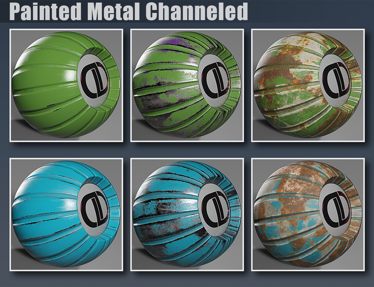 DD PBR Iray Painted Metal Shaders Vol 3 | Daz 3D