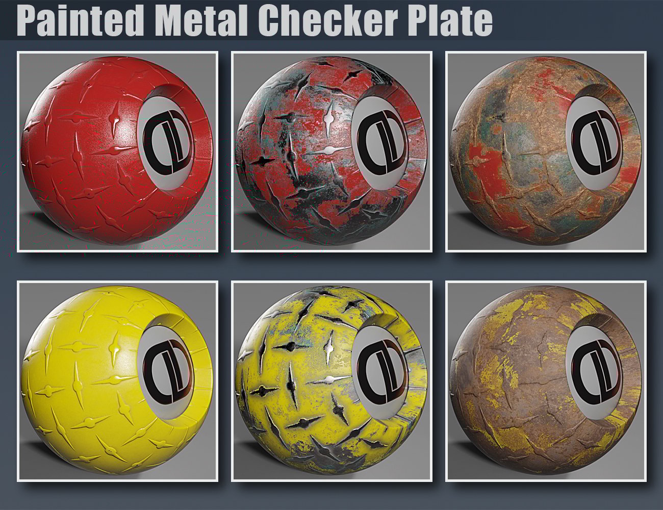 DD PBR Iray Painted Metal Shaders Vol 3 | Daz 3D