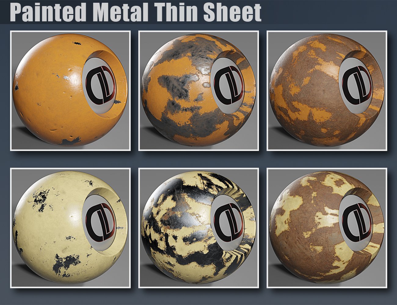 DD PBR Iray Painted Metal Shaders Vol 3 | Daz 3D