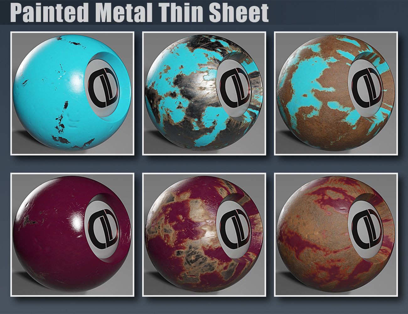 DD PBR Iray Painted Metal Shaders Vol 3 | Daz 3D
